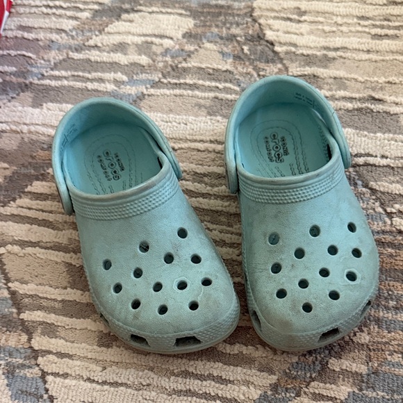 CROCS | Shoes | Crocs Light Blue Slip On Shoes | Poshmark